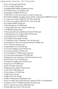 ABB PCM600 Training – Protection Relay